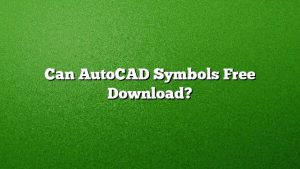 Can AutoCAD Symbols Free Download? – CanadaCAD.ca