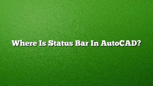 Where Is Status Bar In AutoCAD? – CanadaCAD.ca